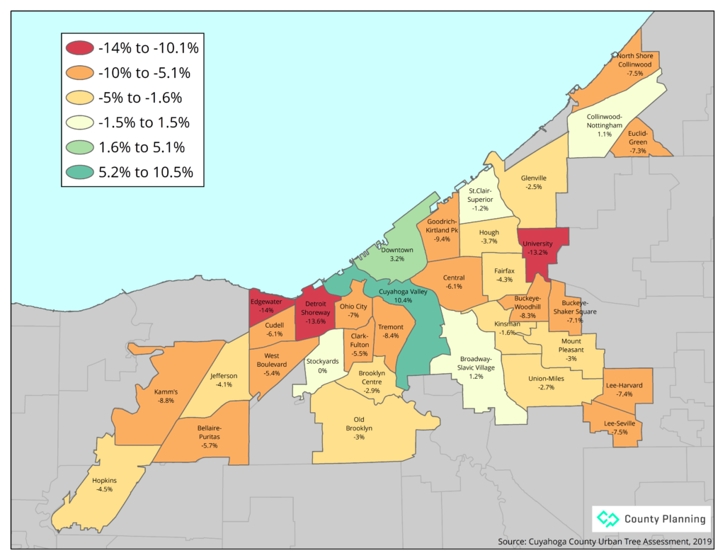Urban Tree Canopy Assessment Update: Cleveland Neighborhoods – Cuyahoga ...