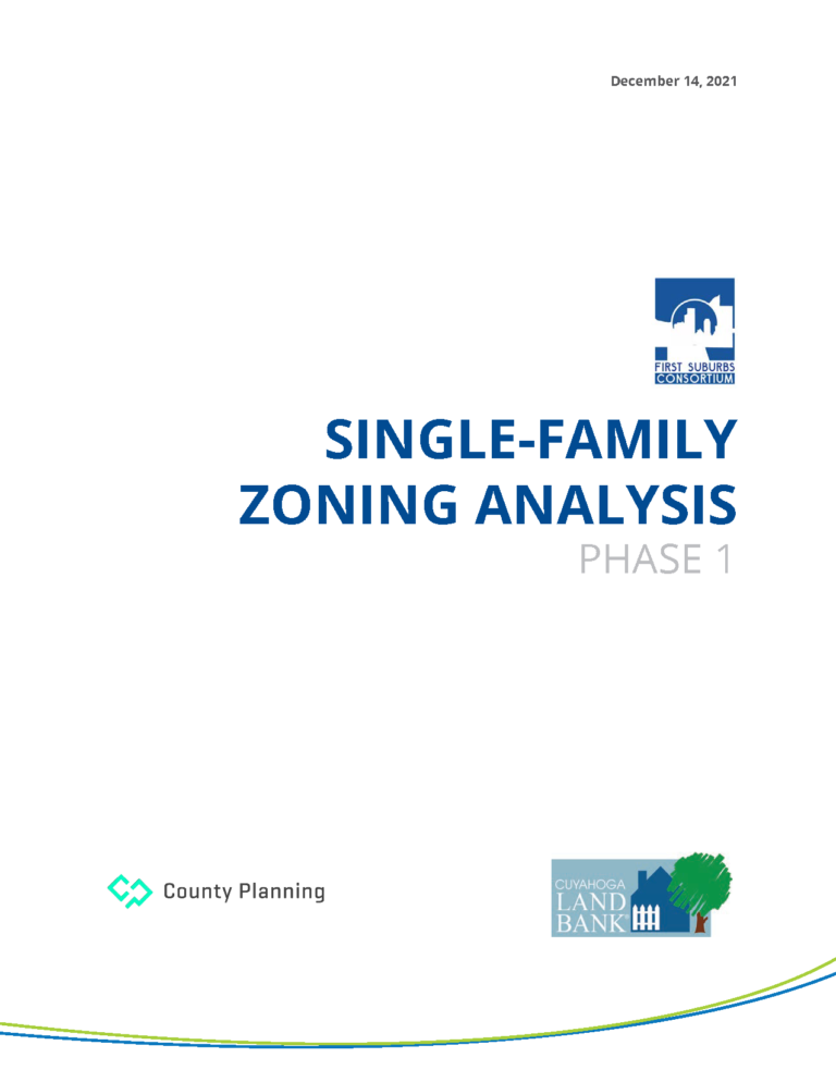 Single-Family Zoning Analysis: Phase One – Cuyahoga County Planning ...